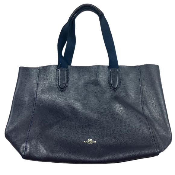 Coach | Bags | Coach Derby Navy Blue Leather Tote Bag | Poshmark